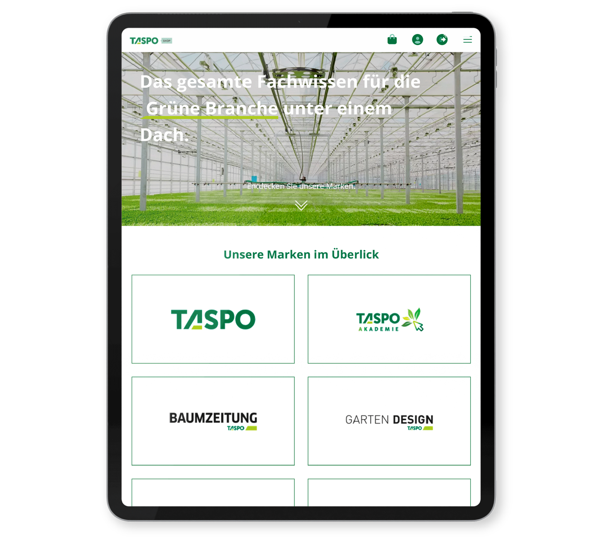 TASPO App – Die App für den Grünen Markt