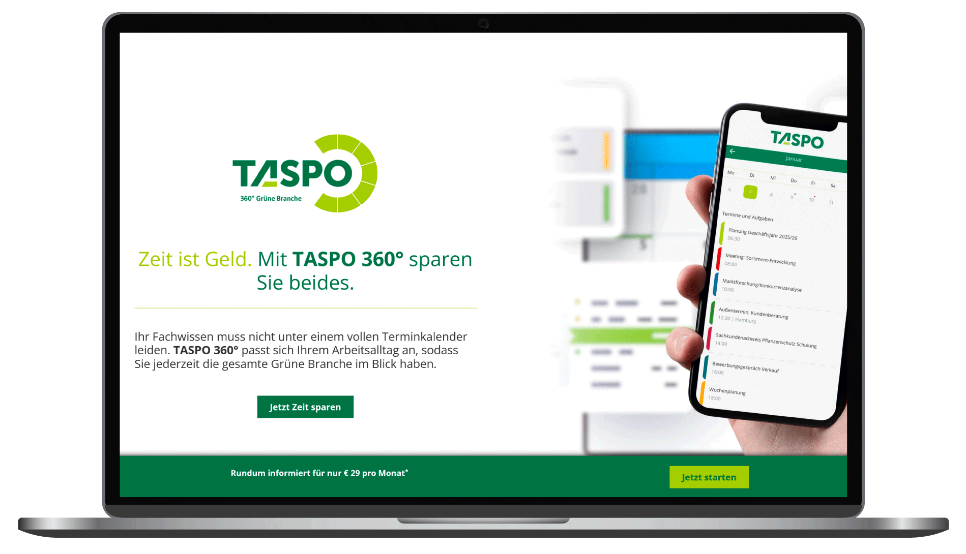 TASPO App – Die App für den Grünen Markt